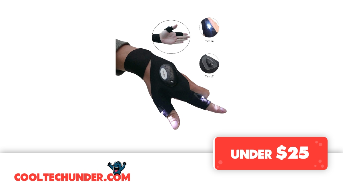 Mylivell LED Flashlight Glove Outdoor Fishing Gloves | Cool Tech Under